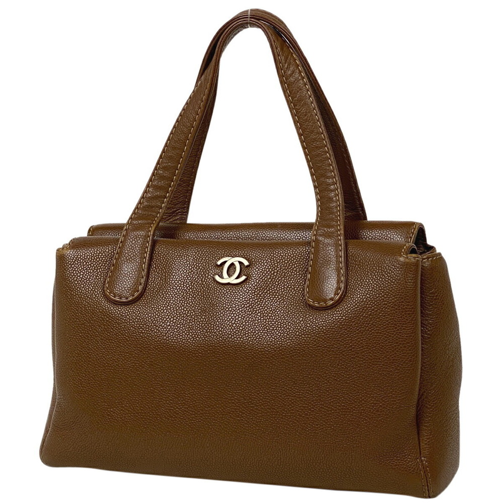 CHANEL | Bags | Chanel Cocomark Handbag Caviar Skin Brown | Poshmark